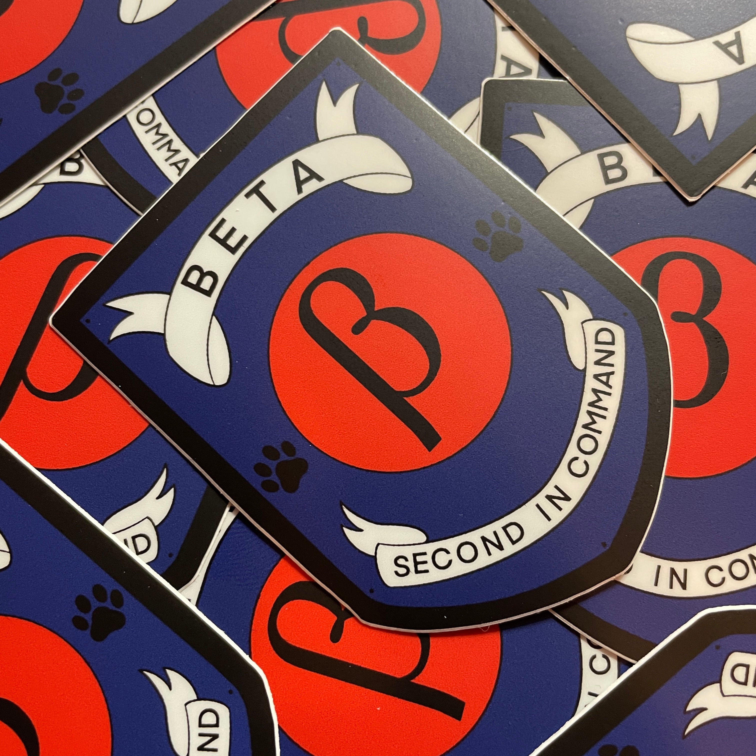 Beta Badge Sticker – BONEAFIDE.STORE